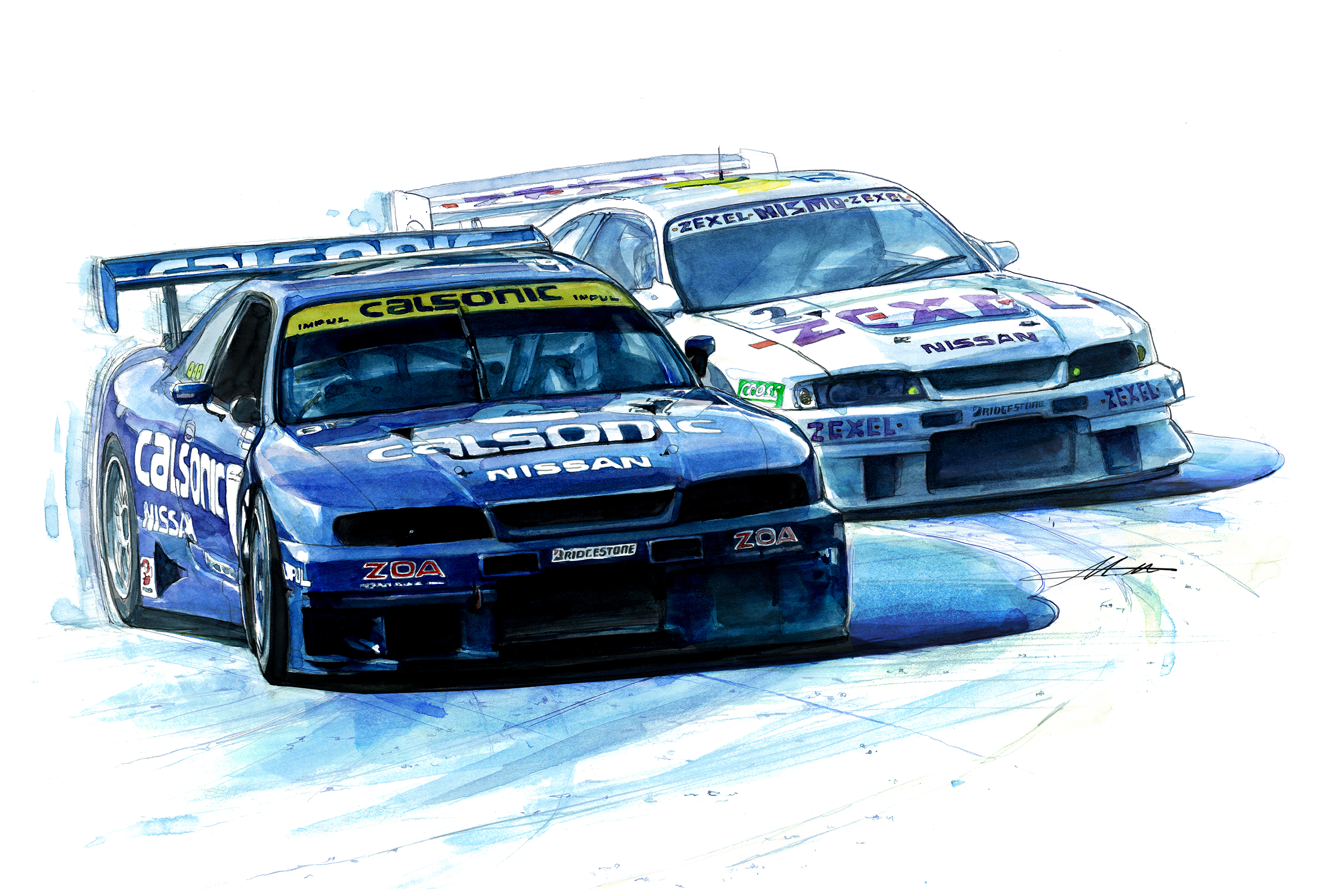 CALSONIC SKYLINE | M.M|illustrations.